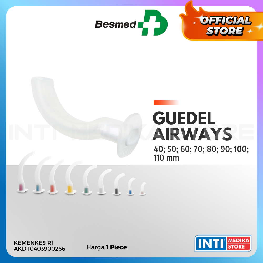 Jual BESMED - Guedel Airways Sterile | Gudel | Oropharyngeal Airway ...
