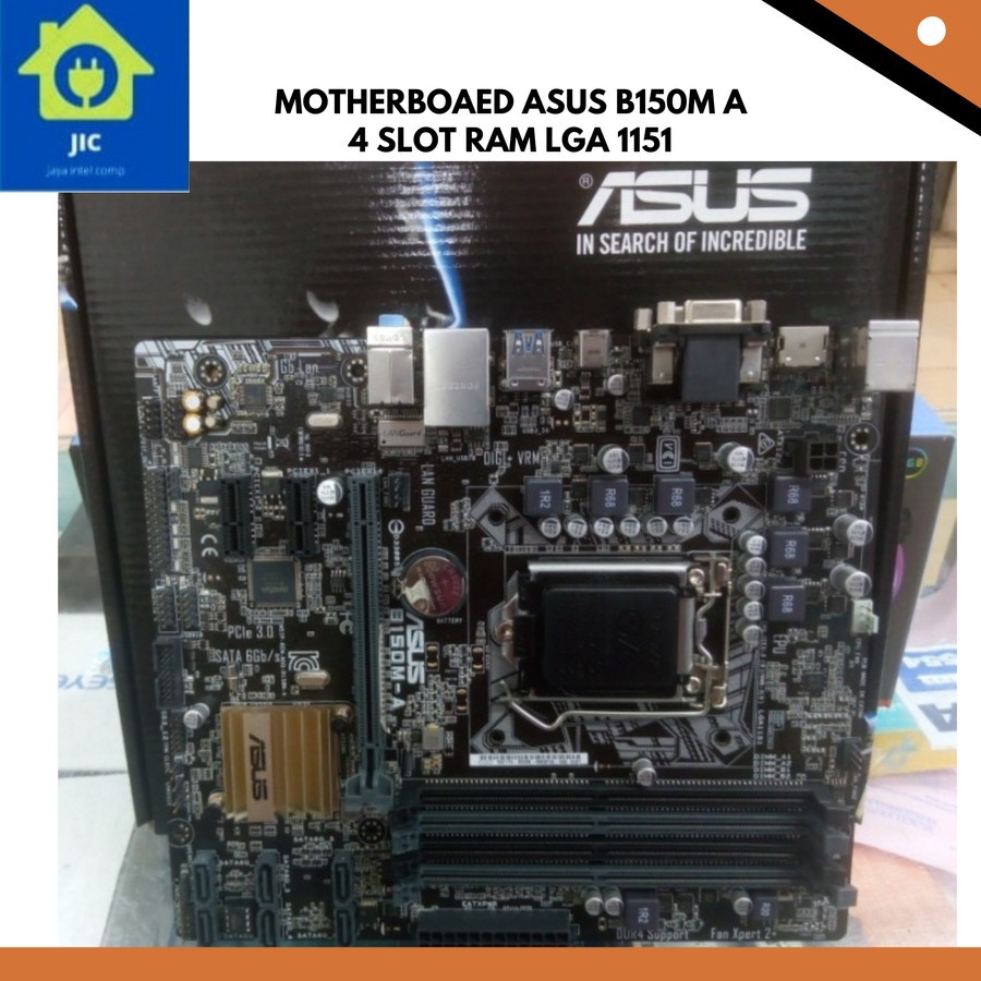 Jual MOTHERBOARD ASUS B150M A 4 SLOT RAM LGA 1151 | Shopee Indonesia
