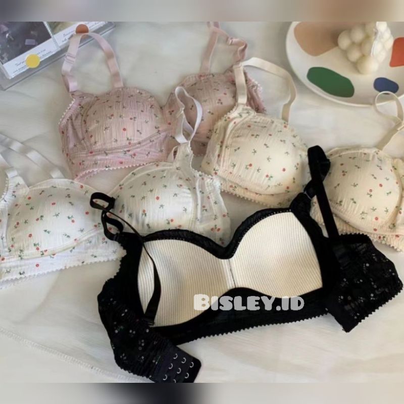 Jual (B-12)Bra Wanita Tanpa Kawat Busa tipis Bra Remaja Bra model Korea ...
