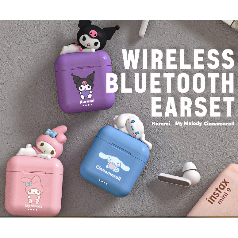 Jual SANRIO WIRELESS BLUETOOTH EARPHONE EARSET KUROMI MY MELODY ...