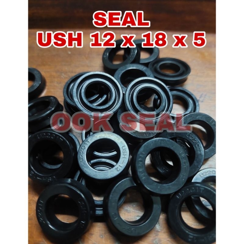 Jual Seal USH 12 x 18 x 5 / Seal Karet 12 x 18 x 5 / Seal Pneumatic 12 x 18 x 5 / Seal Hydraulic ...