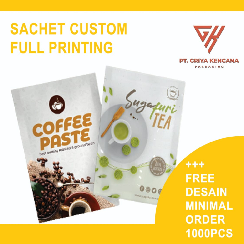 Jual CETAK KEMASAN MODEL SACHET & CENTERSEAL CUSTOM MINIMAL ORDER 1000 ...