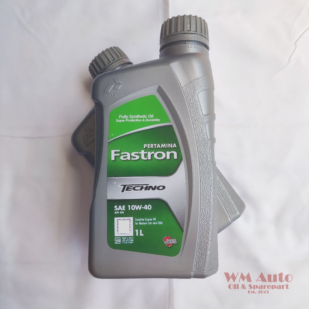 Jual Oli Mesin Pertamina Fastron Techno 10W-40 10W40 API SN 1L ASLI ...