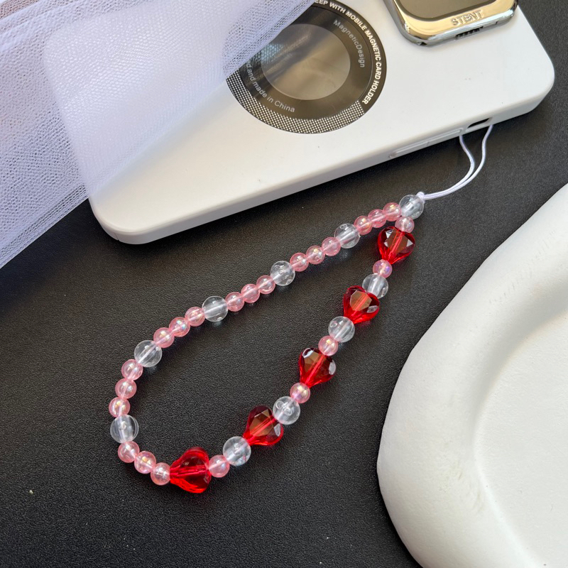 Jual Phone Strap Beads Bening Series/ Tali Lanyard Handphone Manik KUPU ...