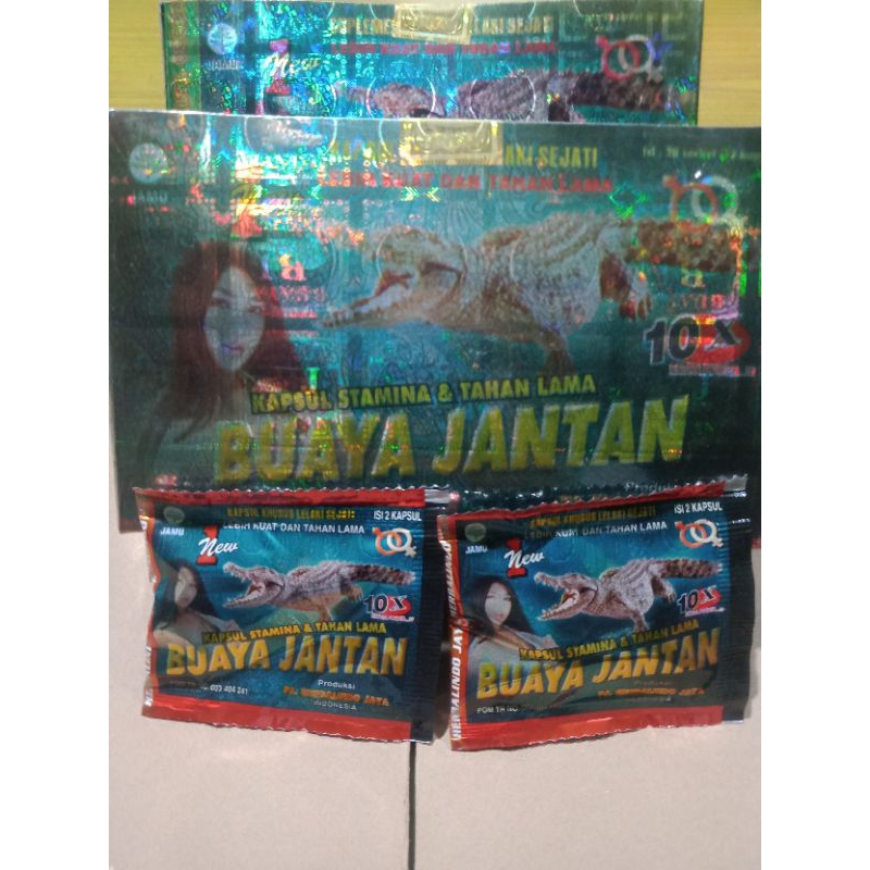 Jual Kapsul BUAYA JANTAN || Isi 20 sachet Jaminan 100% Original | Shopee Indonesia