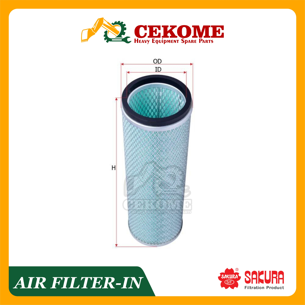 Jual Air Filter Inner Sakura A-5635 Sparepart Alat Berat Filter Udara Inner | Shopee Indonesia