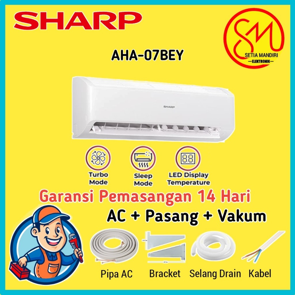 Jual AC SHARP AH-A 07 BEY 3/4 PK R32 STANDARD | Shopee Indonesia