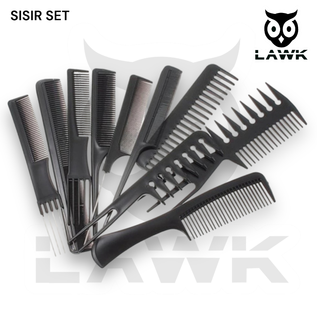 Jual Set sisir paket sisir barbershop salon dan pangkas rambut | Shopee ...