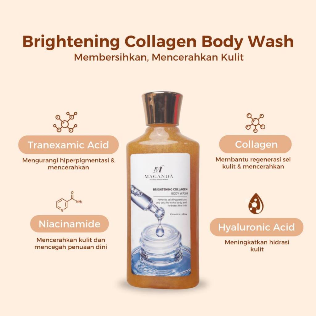 Jual Maganda - Brightening Collagen Body Wash 270 ML / Shower Gel Sabun ...
