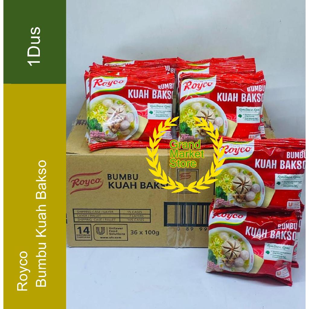 Jual Royco Kuah Bakso 100g 1 Karton Bumbu Kuah Bakso Rasa Sumsum Sapi ...