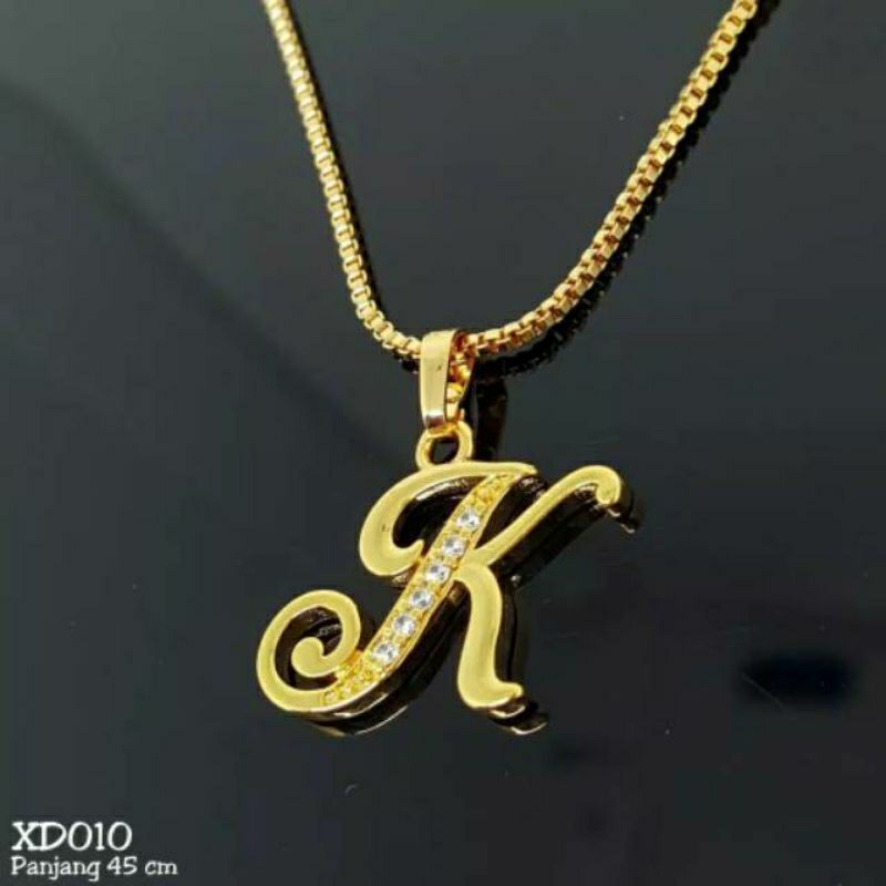 Jual Kalung huruf inisial nama (set perhiasan) | Shopee Indonesia