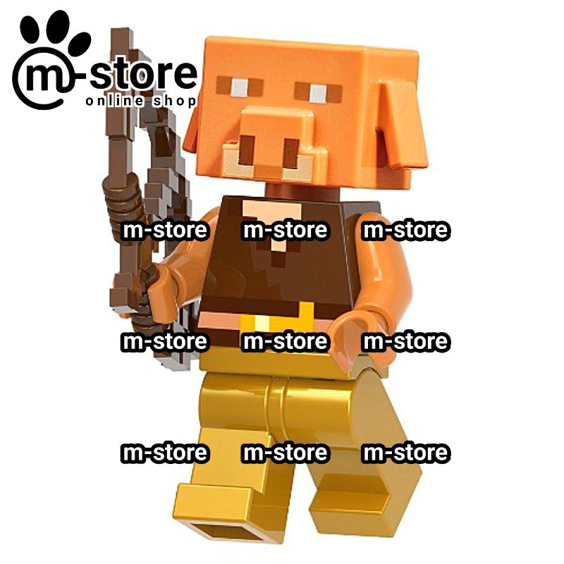 Jual brick mini craft piglin mini toy figure | Shopee Indonesia