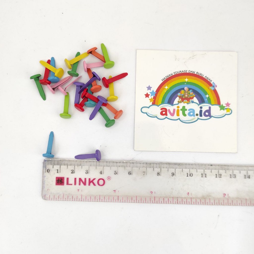 Jual avita.id 1 Biji Paku Belah Besi / Paper Fastener 1 pcs / Paku ...