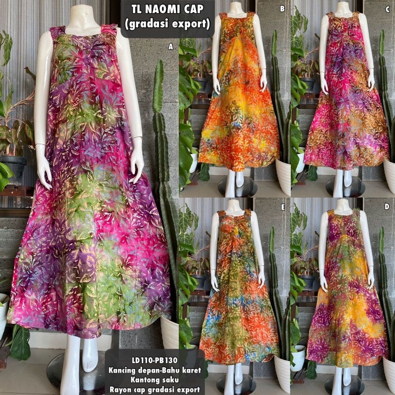 Jual Daster Batik Cap Panjang Busui Tanpa Lengan Cantik Kekinian ...
