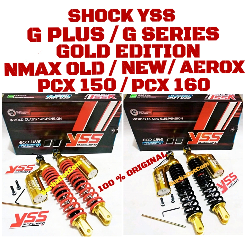 Jual SHOCK YSS G PLUS G SPORT SERIES SMOOTH NMAX OLD NEW PCX 150 AEROX GOLD EDITION ORIGINAL ...