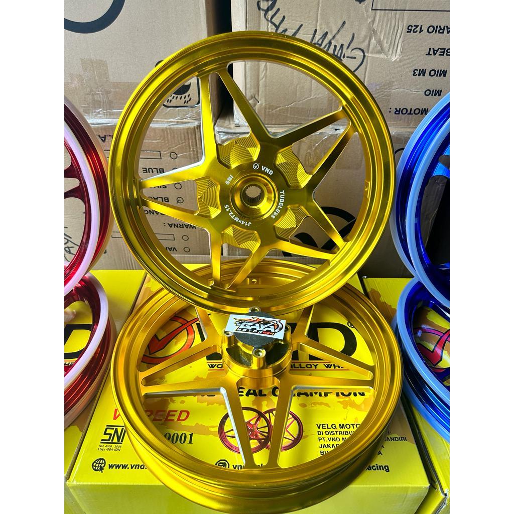 Jual New Velg VND V Speed Gen 1 dan Gen 2 model Star untuk VARIO 160 CBS / AEROX / Mio / Mio m3 ...