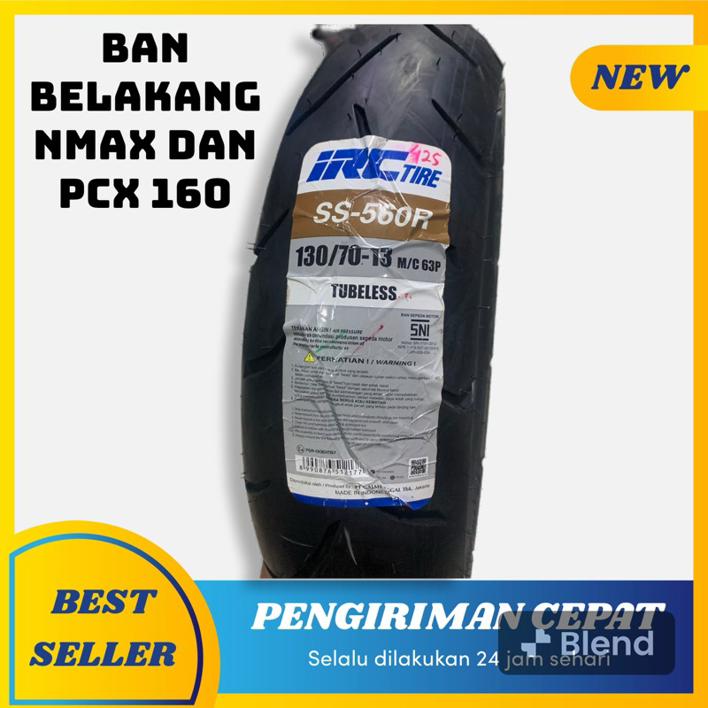 Jual BAN IRC 130/70-13 TUBLES NMAX SEMUA TAHUN / PCX 160 | Shopee Indonesia