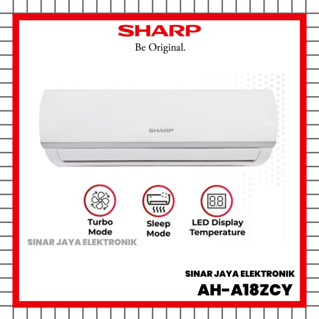 Jual AC SPLIT SHARP 2 PK AH-A18ZCY STANDAR (HANYA UNIT) | Shopee Indonesia