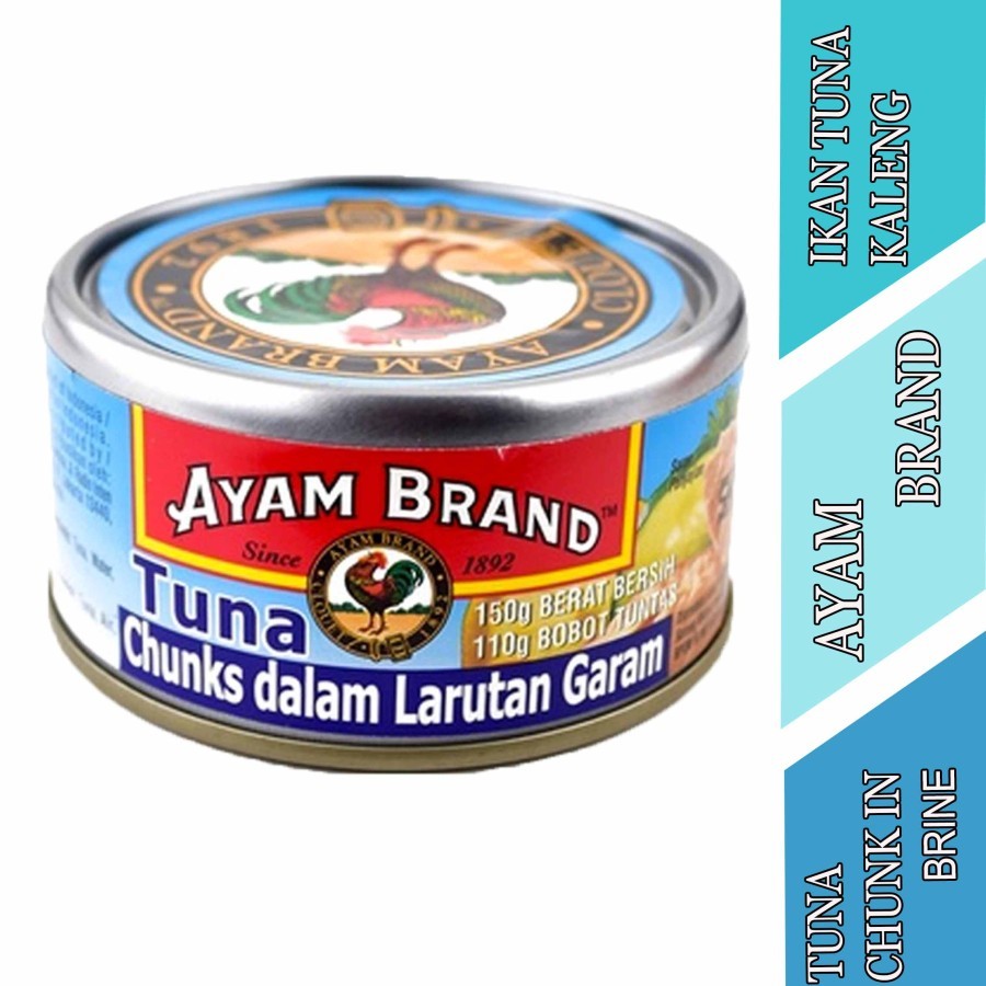 Jual Ikan Tuna Kaleng - Ayam Brand - Tuna Chunk In Brine - 150gr ...
