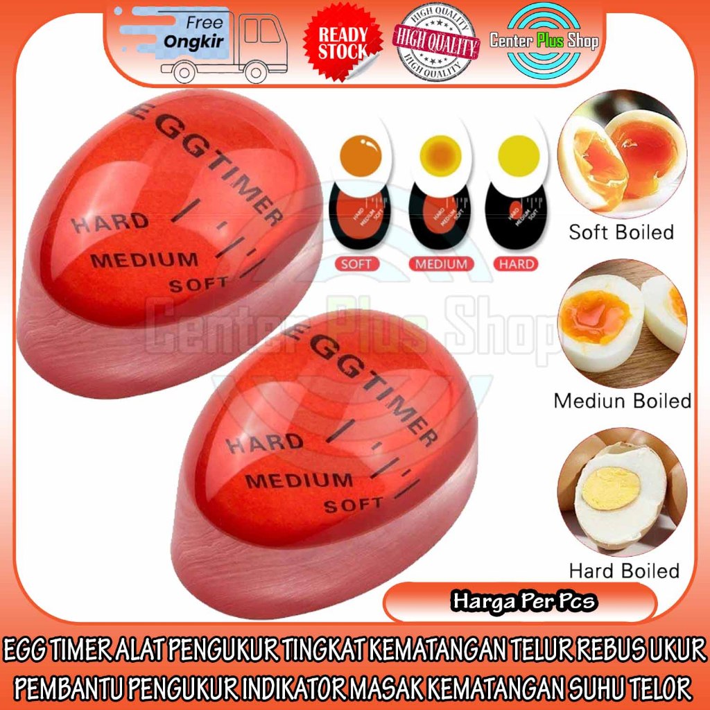 Jual Tingkat Kematangan Merebus Telur Ayam Bebek Rebus Egg Timer Waktu Alat Pengukur Ukur ...