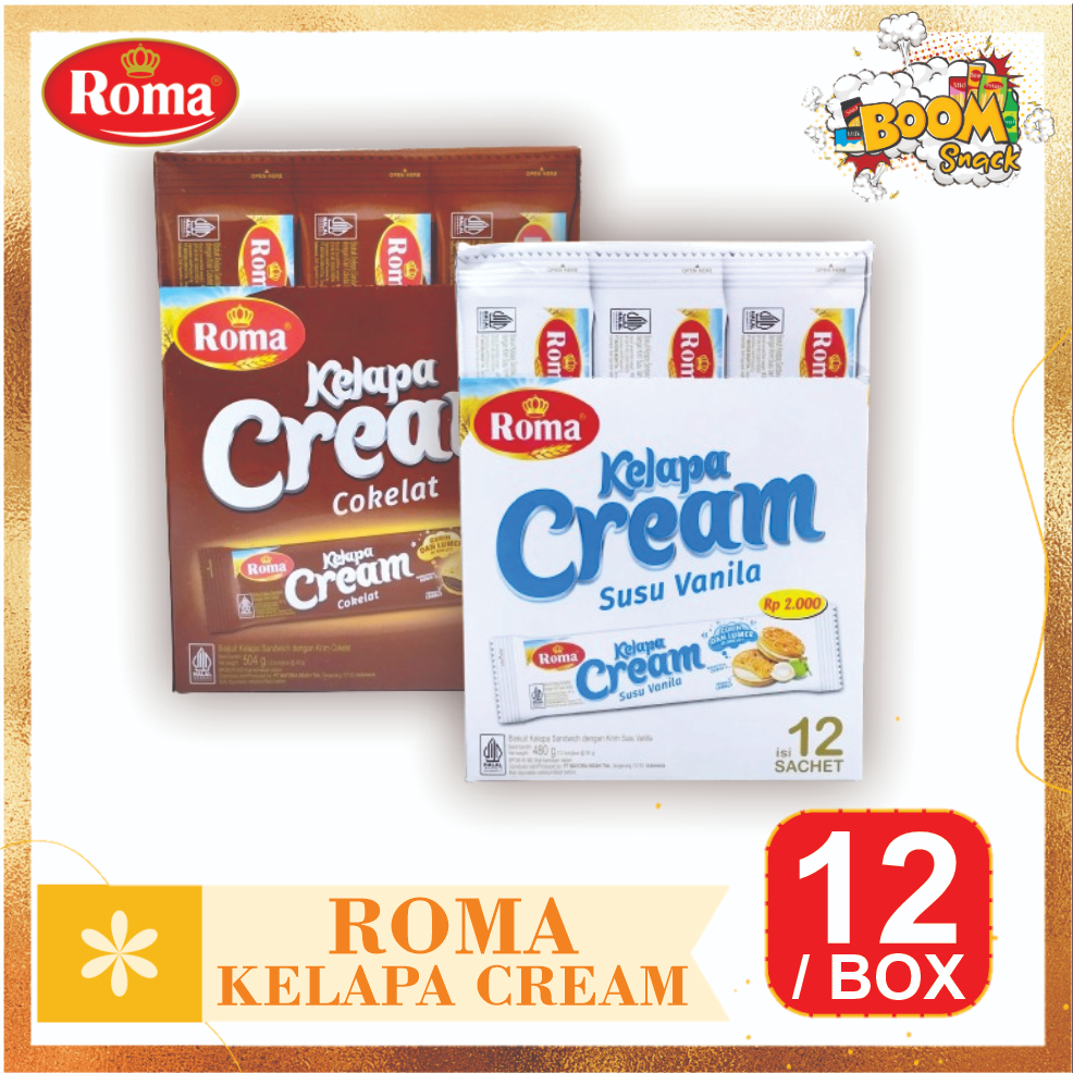 Jual Roma Kelapa Cream Box isi 12 pcs | Shopee Indonesia