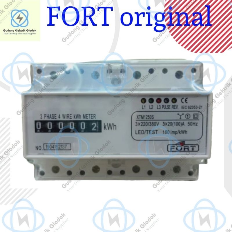 Jual KWH METER 3 PHASE, ANALOG XTM1250S & DIGITAL XTM1250SA - FORT | Shopee Indonesia