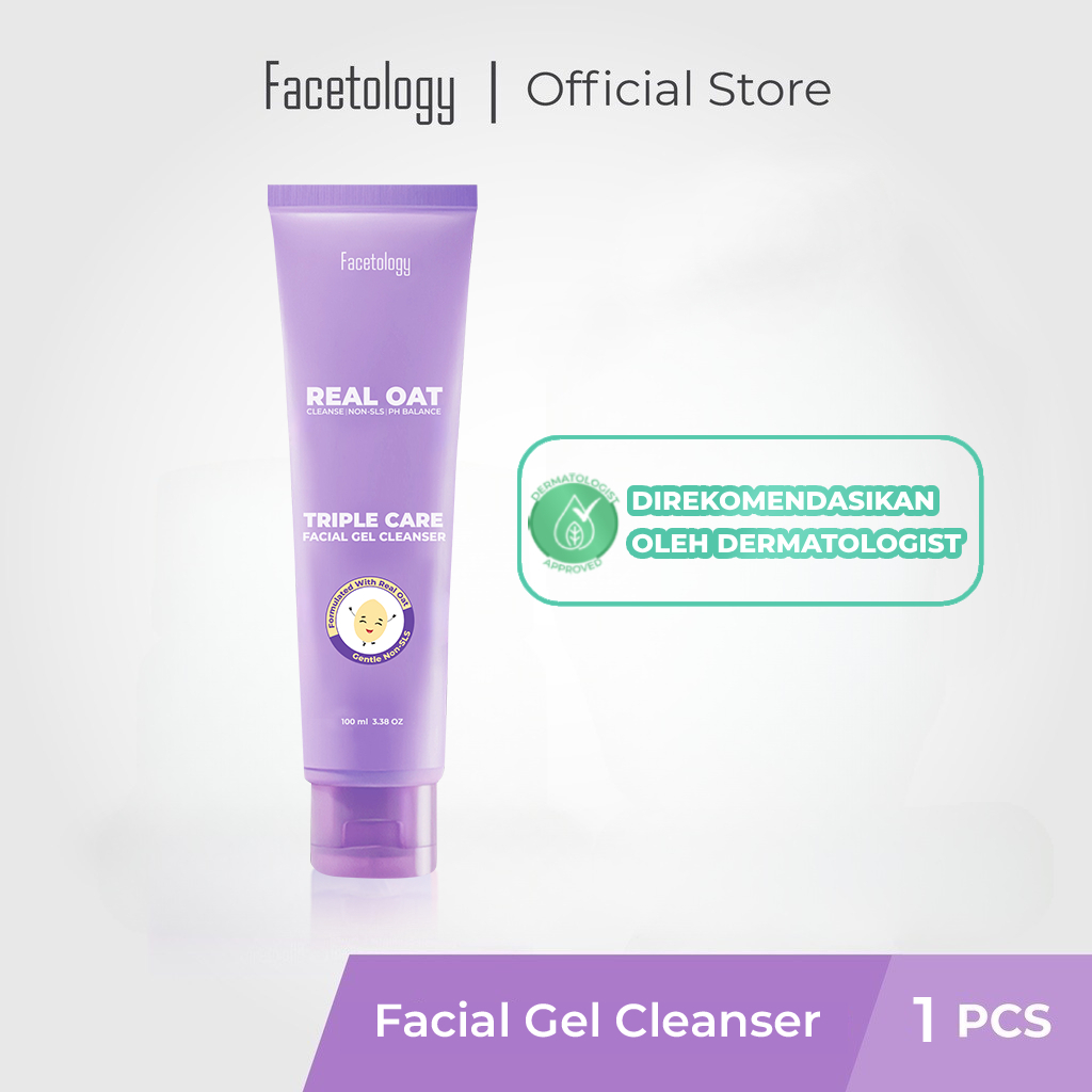Jual Facetology Triple Care Facial Gel Cleanser Sabun Cuci Muka Gentle ...