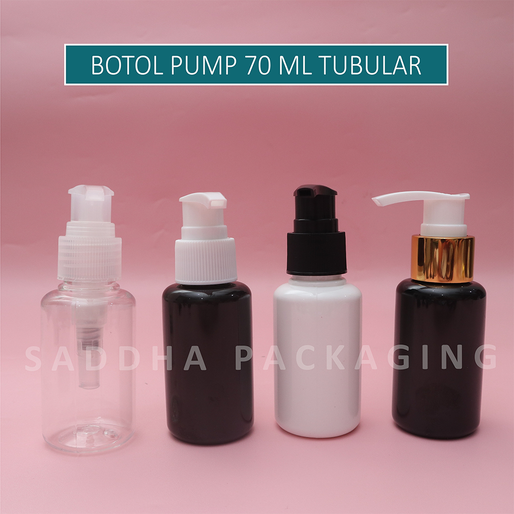 Jual Botol 70ml Pump Lotion TUBULAR PET / Botol 70 ml Lotion Pump ...