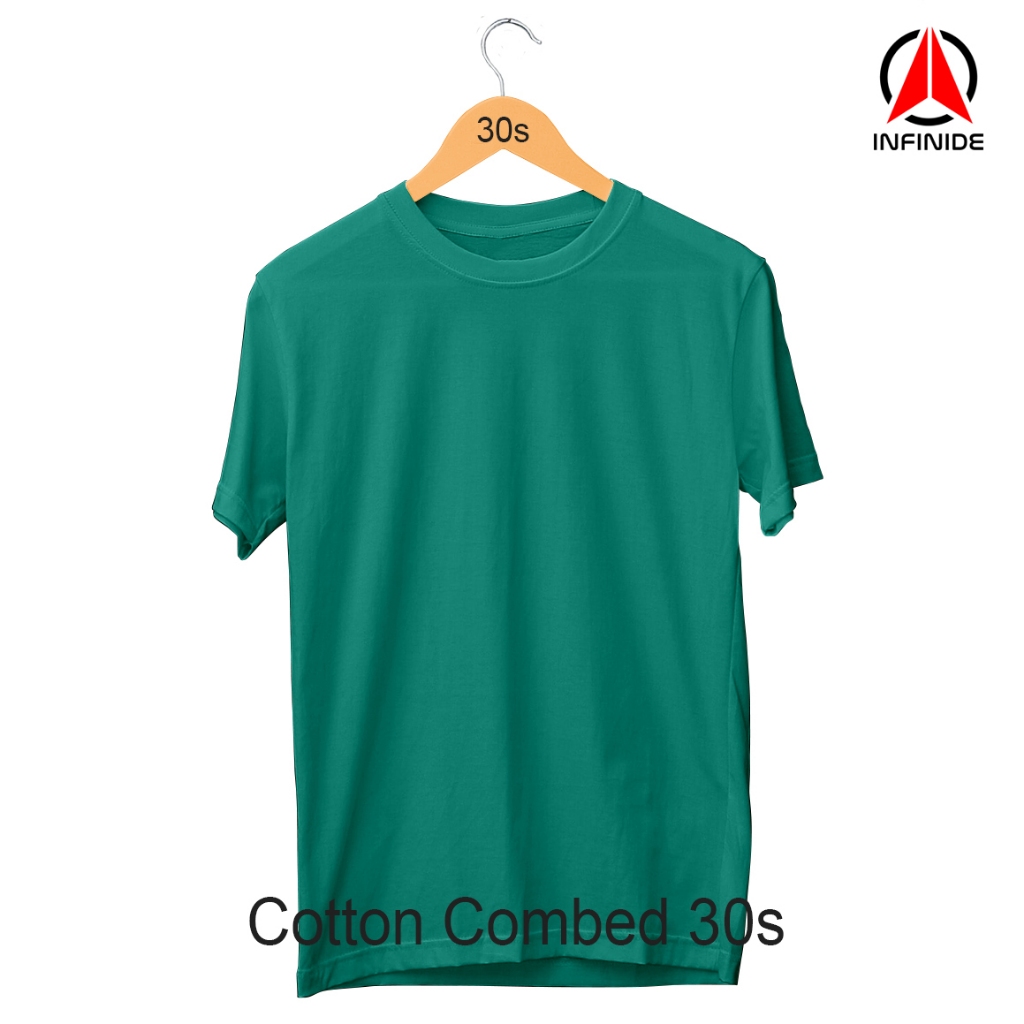 Jual Infinide Kaos Polos Hijau TOSCA Lengan Pendek Cotton Combed 30s Premium | Shopee Indonesia
