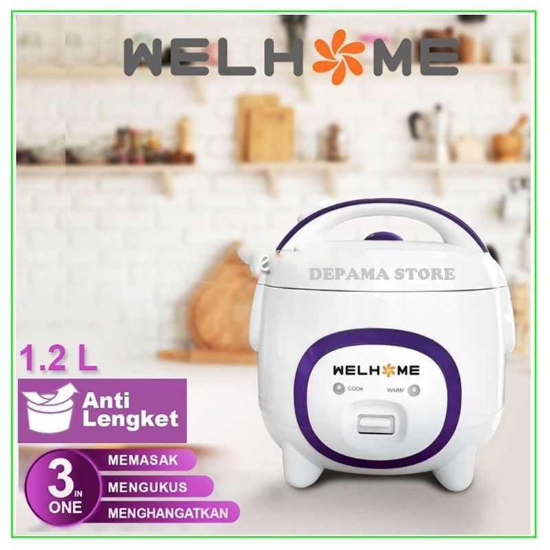 Jual WELHOME RICE COOKER MAGIC COM PENANAK NASI 1,2 LITER GARANSI RESMI ...