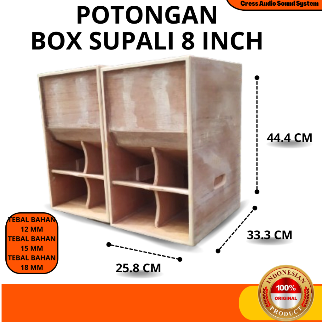 Jual POTONGAN Box SUPALI 8 Inch Bahan Papan Triplek | Shopee Indonesia