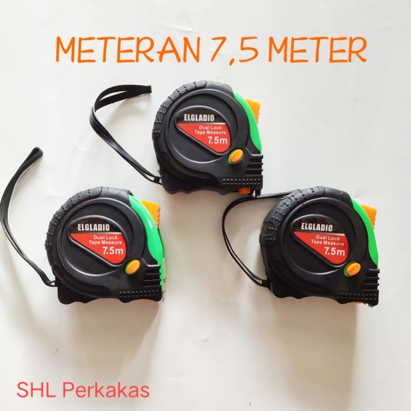 Jual METERAN ROL 7,5 METER MURAH WARNA TERANG | Shopee Indonesia