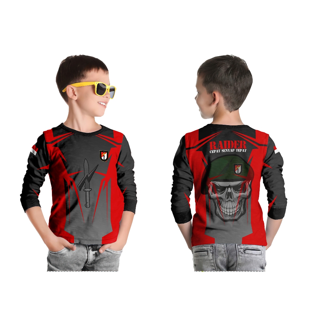 Jual Baju Kaos Raider TNI AD | Jersey Raider Panjang | Batalyon Raider ...