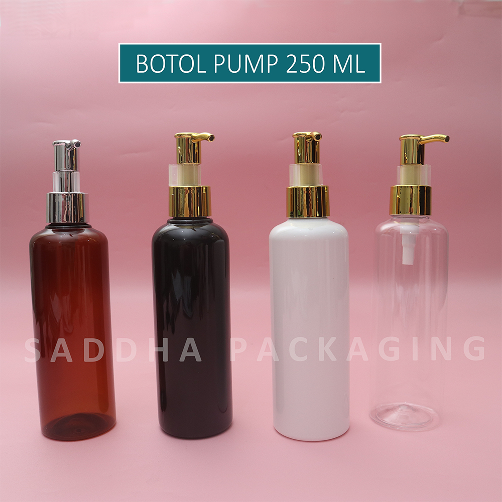 Jual Botol 250ml Pump Clip Oil / Botol Lotion 250 ml / Botol Serbaguna Isi Ulang / Botol ...