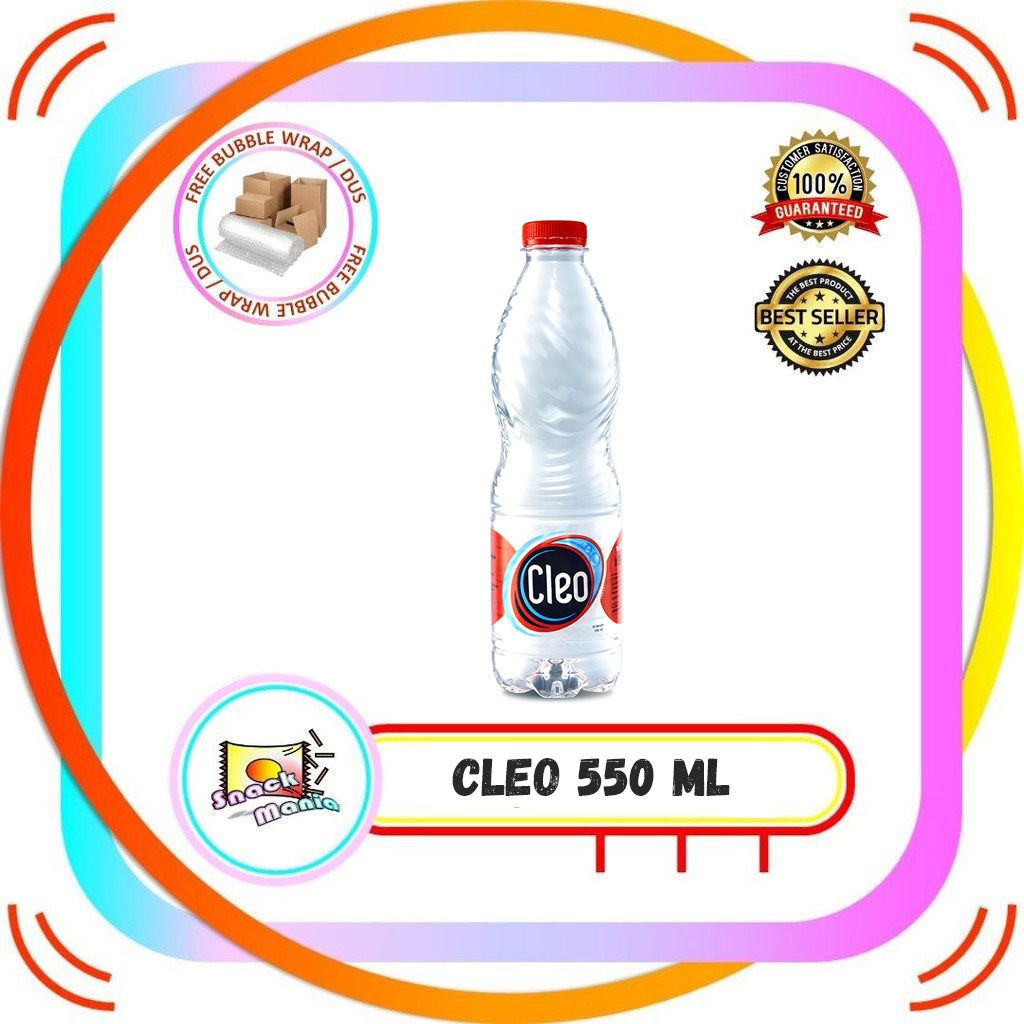 Jual CLEO Air Minum Botol 550 ml 1 pc | Shopee Indonesia