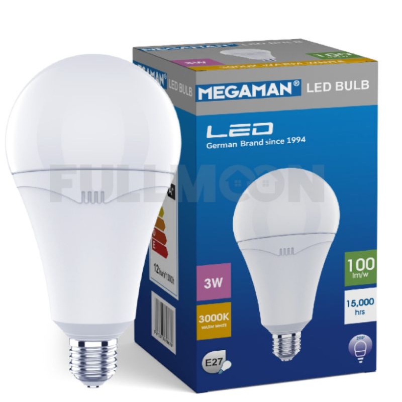 Jual Lampu Led Garansi 2th Megaman-3Watt/3000k/Cahaya Kuning | Shopee ...
