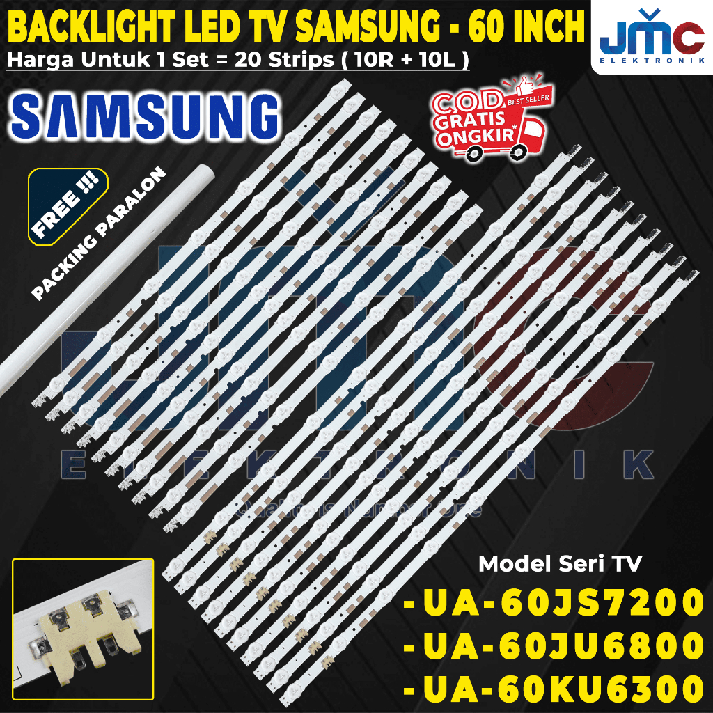Jual Backlight TV SAMSUNG 60 Inch UA60JS7200 UA60KU6300 UA60JU6800 V5DR_600SCA_R0 BN96-38483A ...