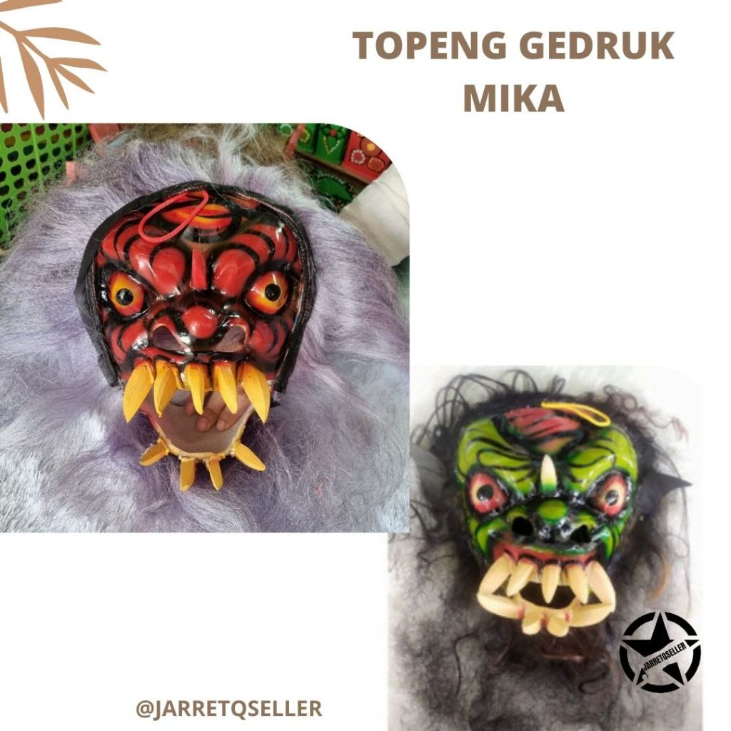 Jual 🆕 TOPENG GEDRUK MIKA || TOPENG BUTO GEDRUK MIKA || TOPENG JARANAN ...