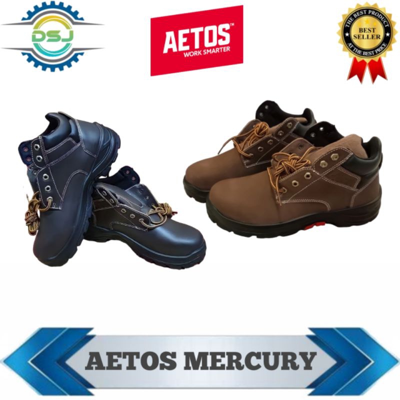 Jual Sepatu Safety Aetos Mercury / Safety Shoes Aetos Original (UJUNG ...
