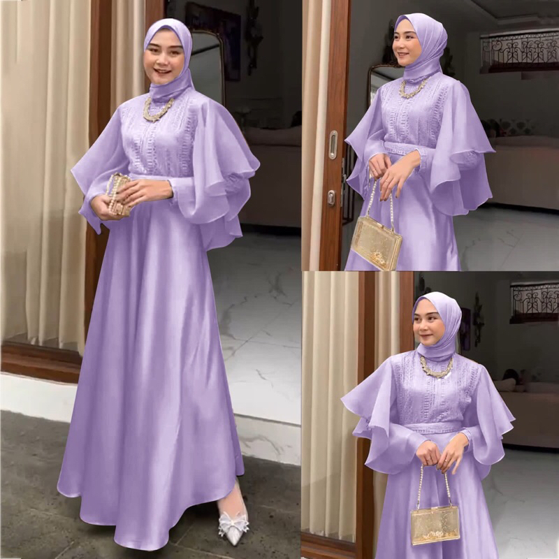 Jual TM88 Gamis Mayung Alma Velvet Premium Mewah Real Pict | Shopee ...