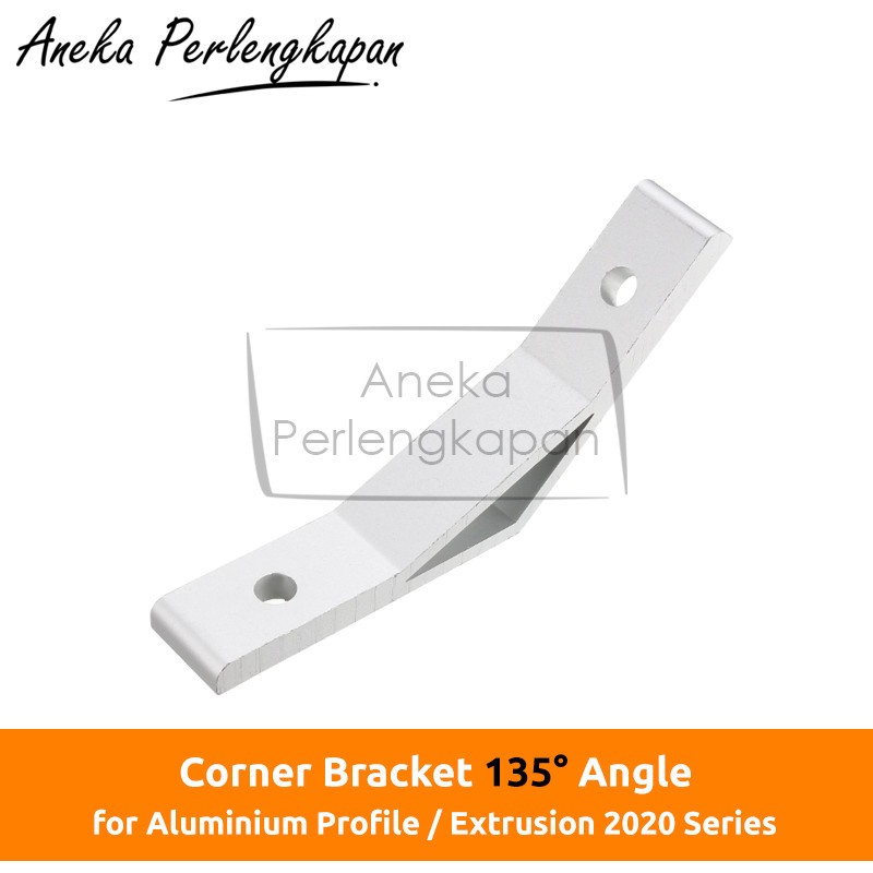 Jual Aluminium Profile 2020 Corner Bracket Angle Connection 135 Degree ...