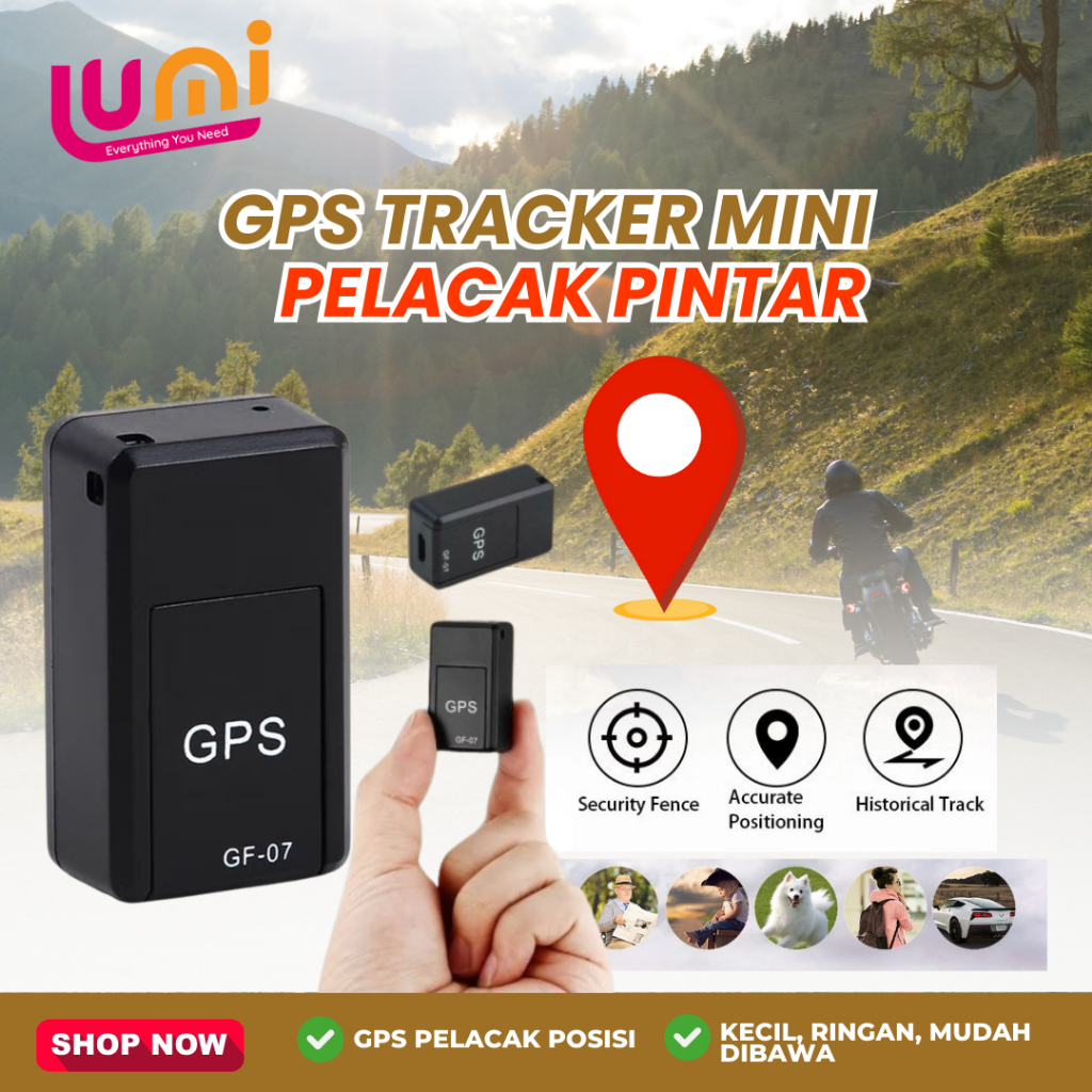 Jual Pelacak GPS Mini GF07 GPS Alat Perekam Lokasi GPS Anti Hilang ...