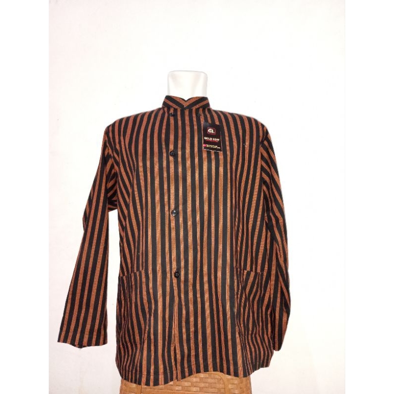 Jual sorjan lurik/baju lurik pria/baju adat jawa pria/baju jadul | Shopee Indonesia