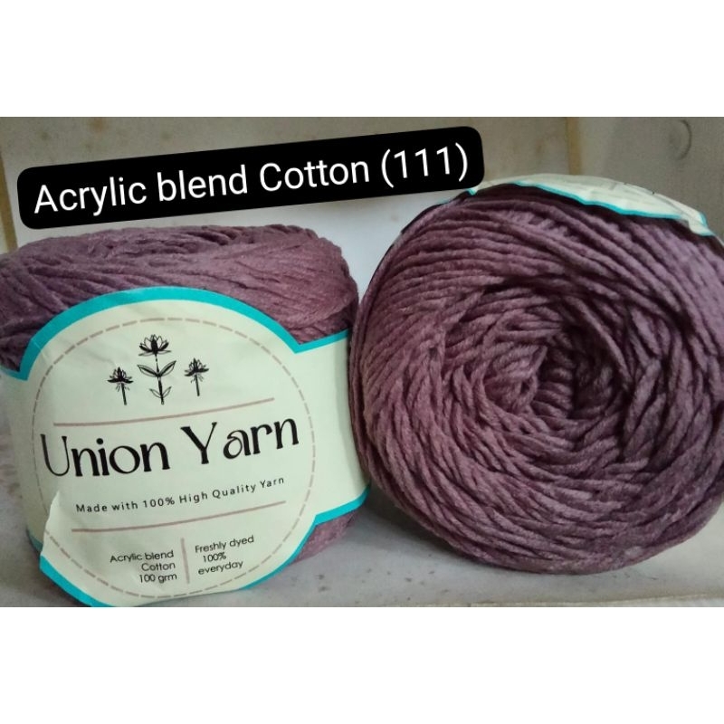 Jual Benang Rajut Acrylic blend Cotton (Union Yarn) | Shopee Indonesia
