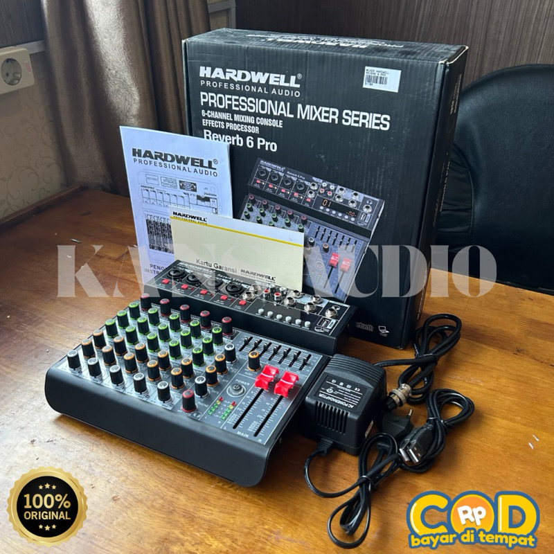 Jual Mixer Hardwell 6 Channel REVERB 6 PRO Original Recroding | Shopee ...