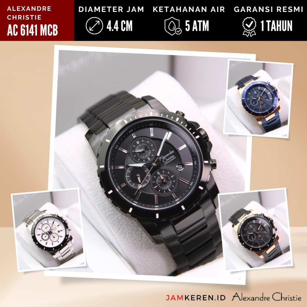 Jual JAMKEREN Alexandre Christie AC 6141 MC Jam Tangan Pria Stainless ...