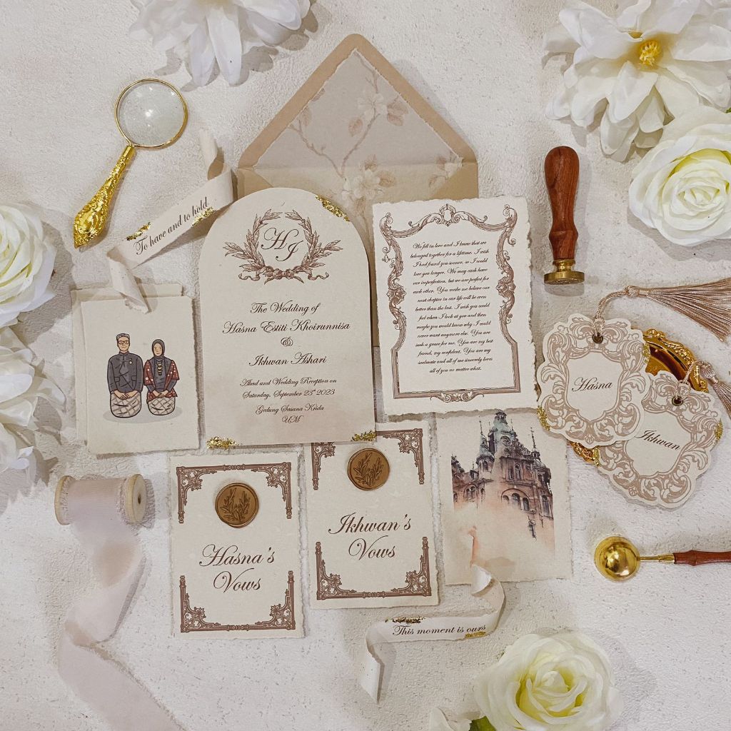 Jual Keepsake | Wedding Vows | Handmade Undangan Aesthetic (Classic ...