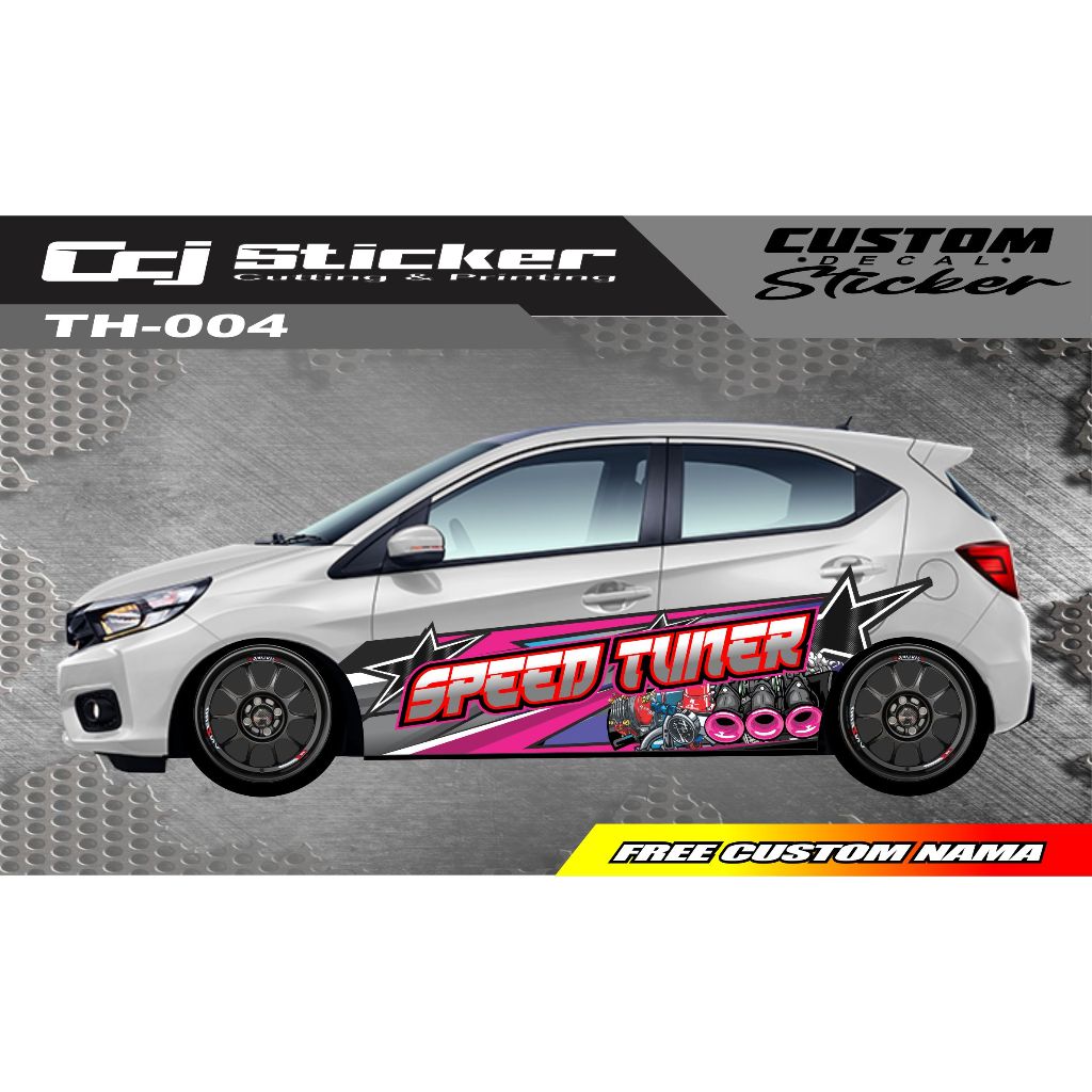 Jual Decal stiker thailok brio, jazz, agya, yaris semua mobil city car ...