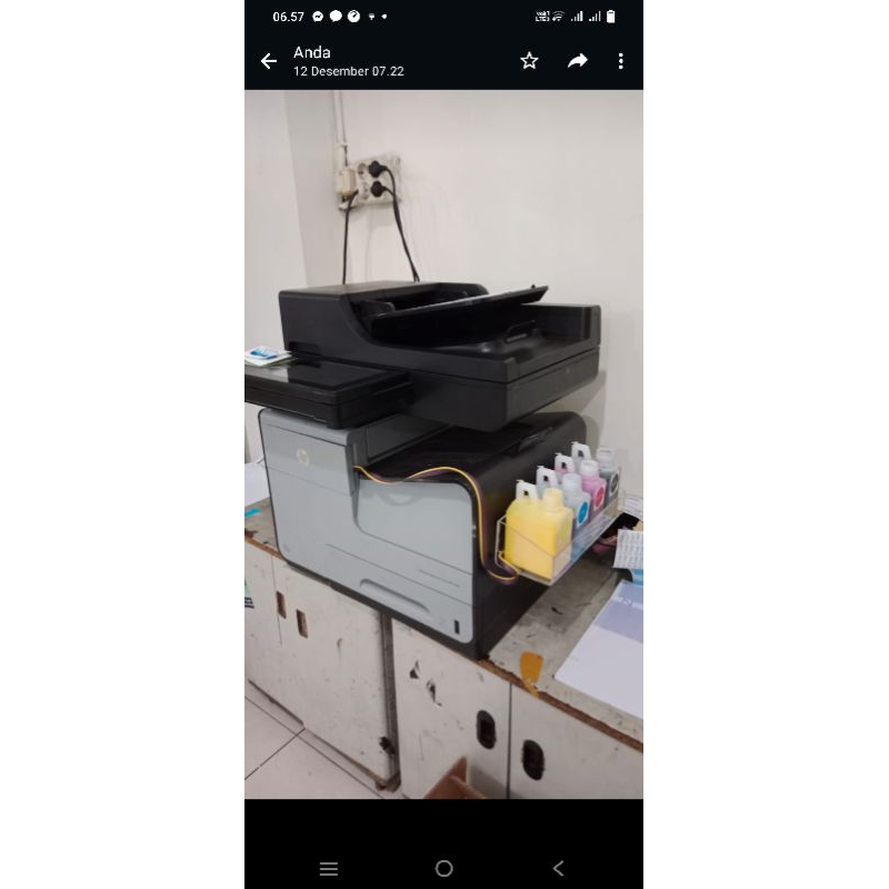 Jual printer hp pagewide x585 sudah infus | Shopee Indonesia