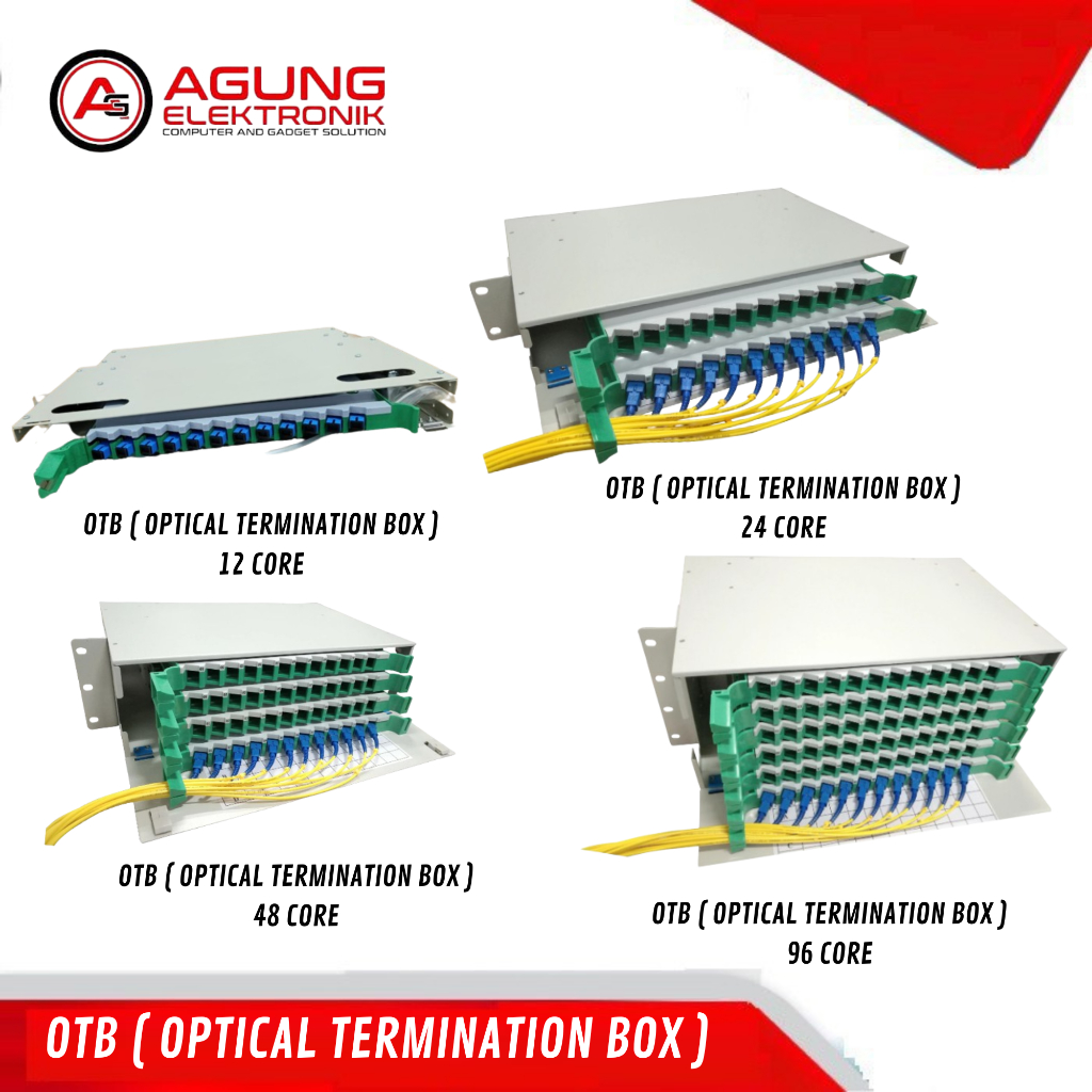 Jual OTB OPTICAL TERMINATION BOX SC 12/24/48/96 CORE LENGKAP | Shopee Indonesia